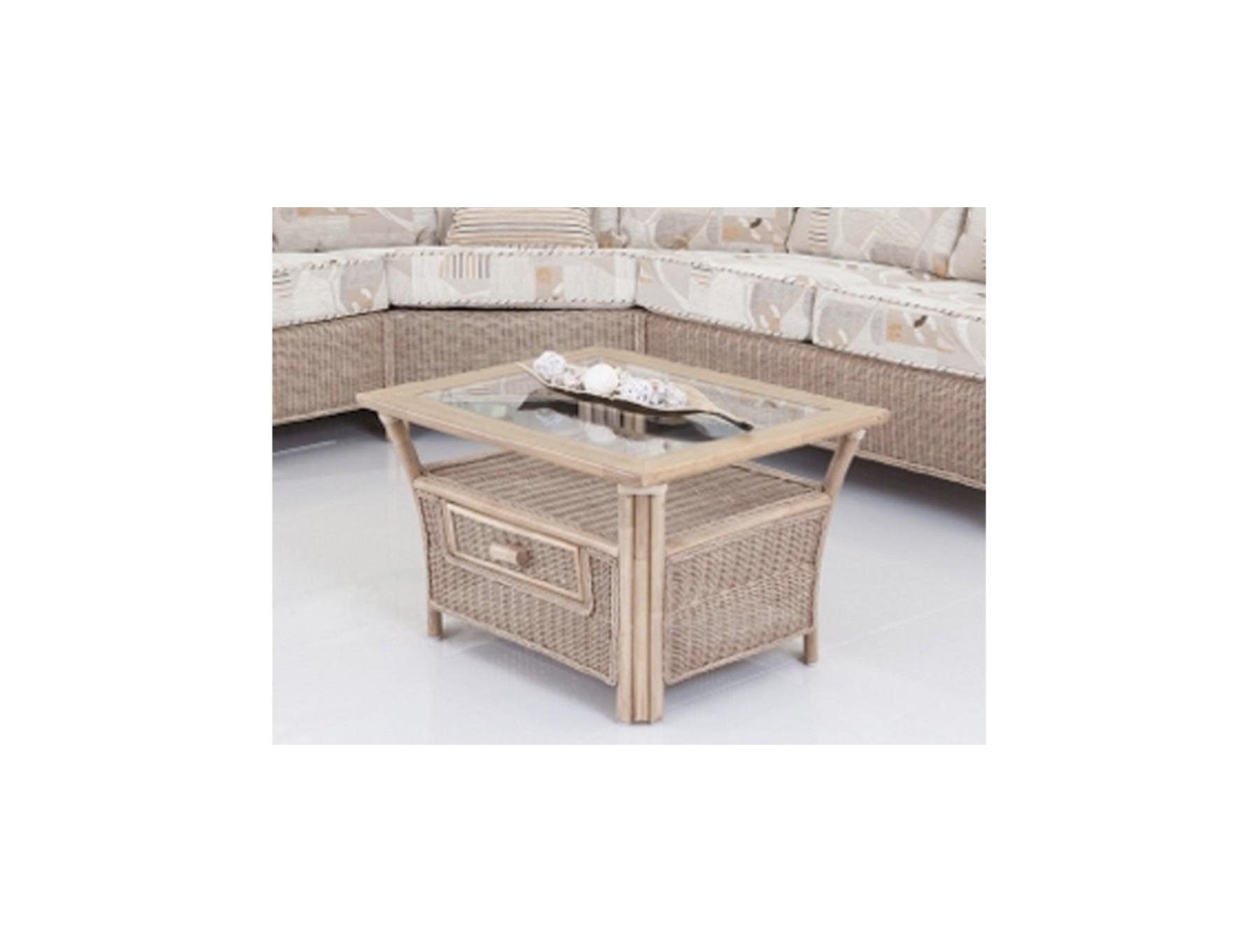 Caernarfon woven rattan coffee table