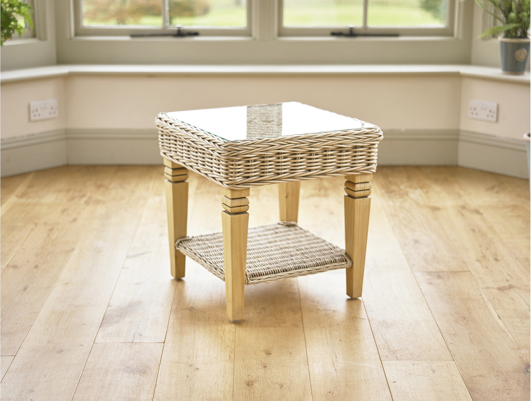 Rattan Conservatory Furniture | Rattan Side Table | Holloways